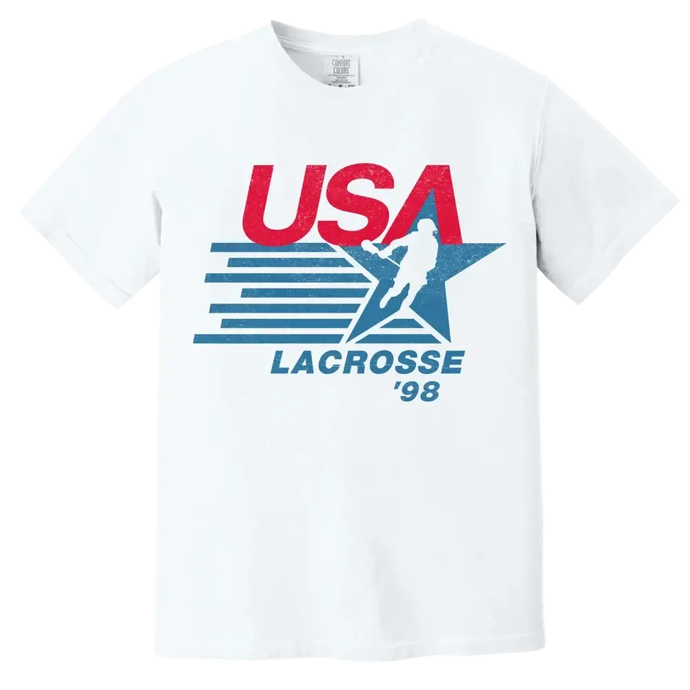 USA Lacrosse Retro Cotton Crew Tee